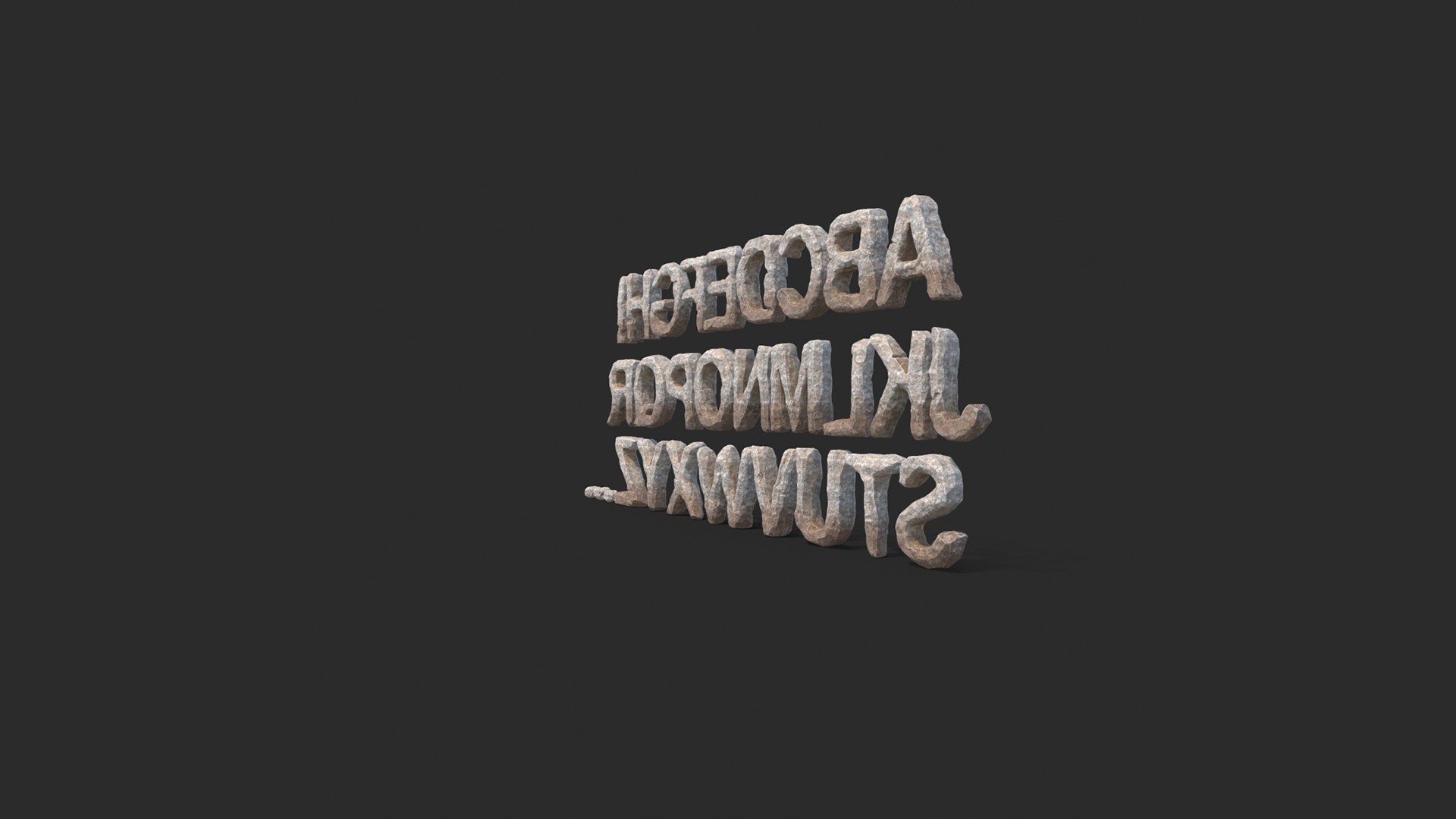 Rock Letter 3D Model - TurboSquid 2118512
