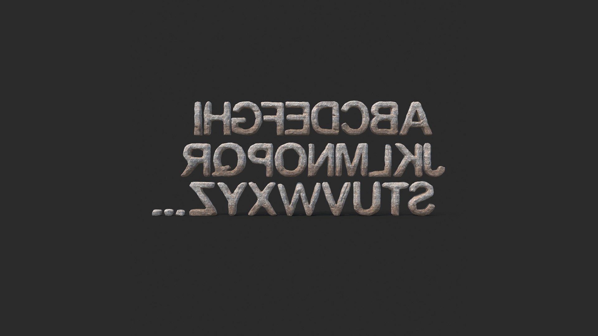 Rock Letter 3D Model - TurboSquid 2118512