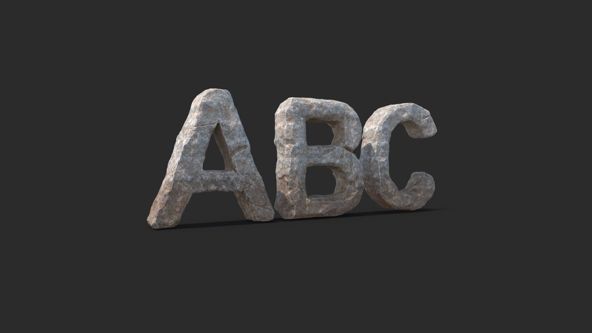 Rock Letter 3D Model - TurboSquid 2118512