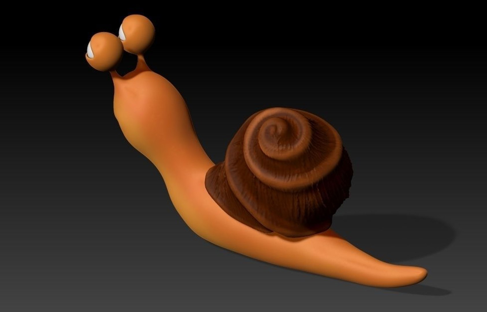 3D cartoon rigged snail shell model - TurboSquid 1391895