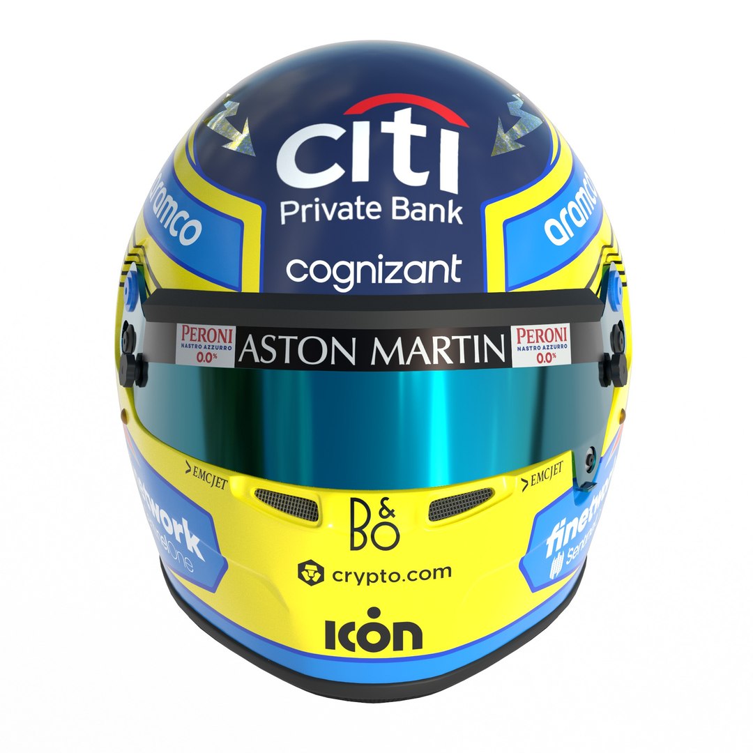 F1 Fernando Alonso Helmet 2023 3D - TurboSquid 2143798