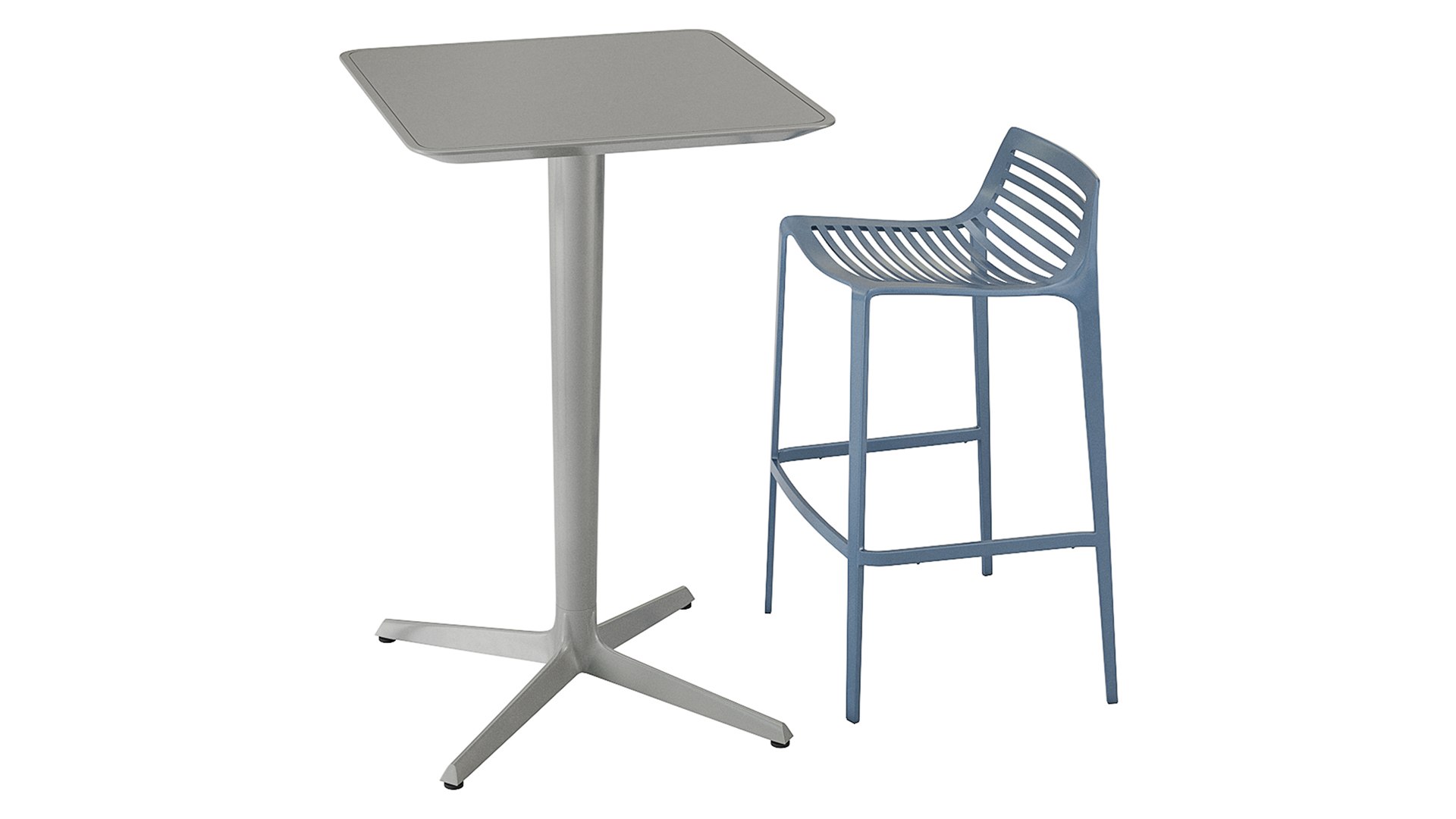 3D Artform Urban Terrace Life Chipman Standing Table With Stool ...