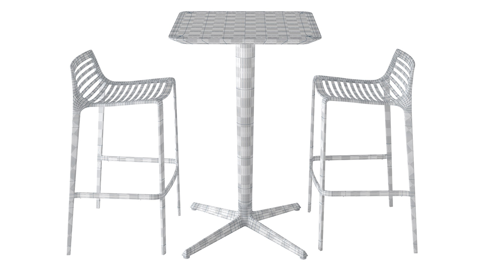3D Artform Urban Terrace Life Chipman Standing Table With Stool ...