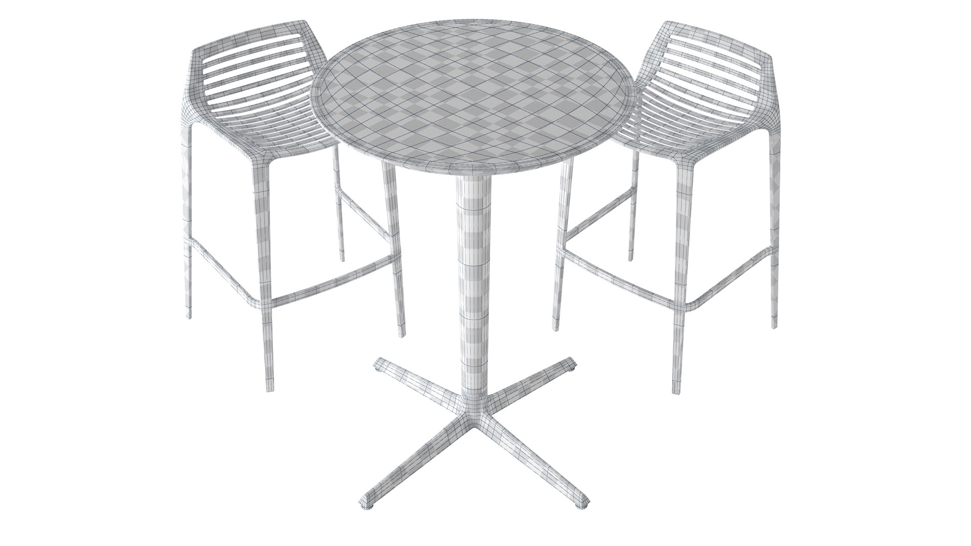 3D Artform Urban Terrace Life Chipman Standing Table With Stool ...