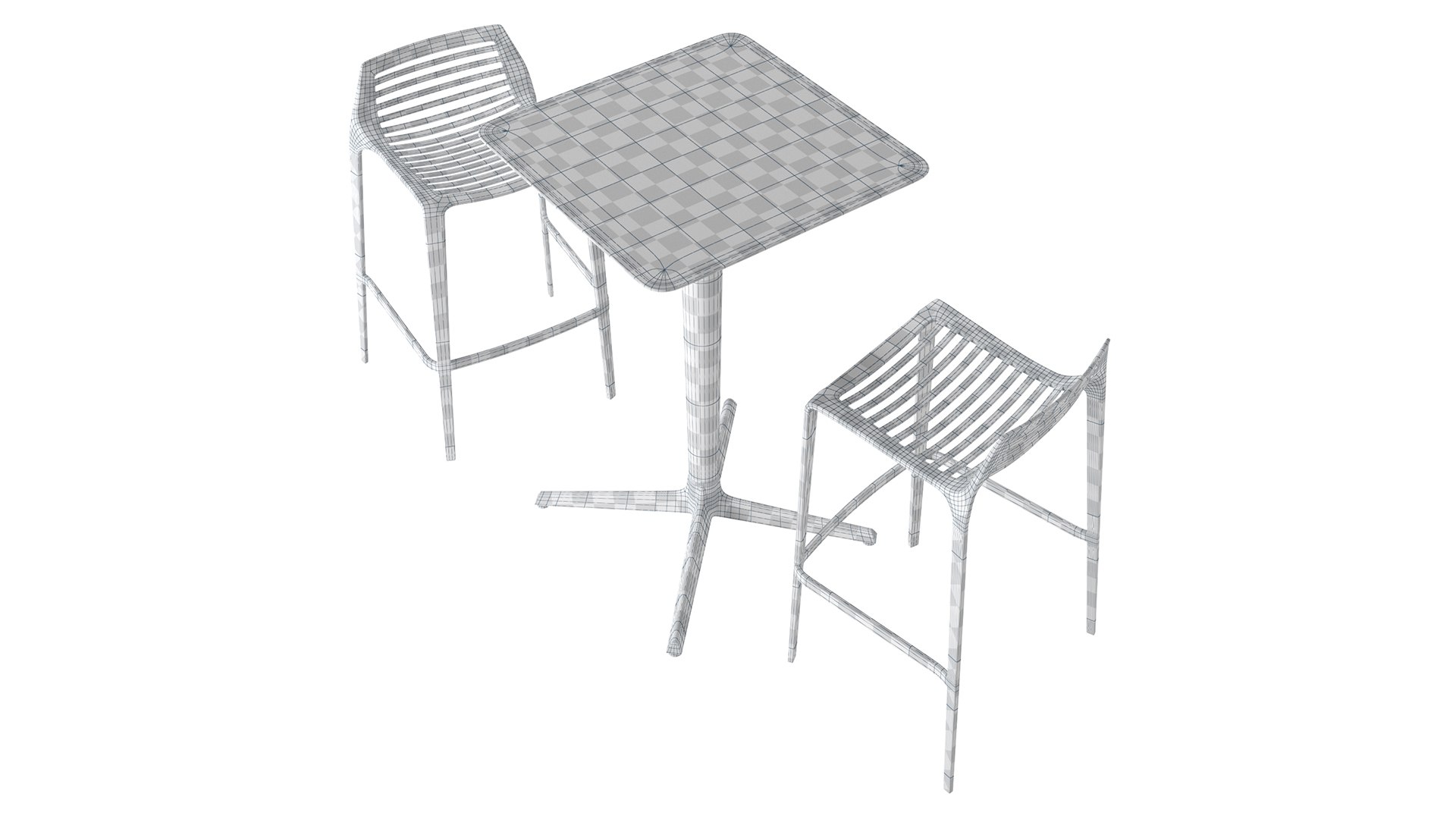 3D Artform Urban Terrace Life Chipman Standing Table With Stool ...