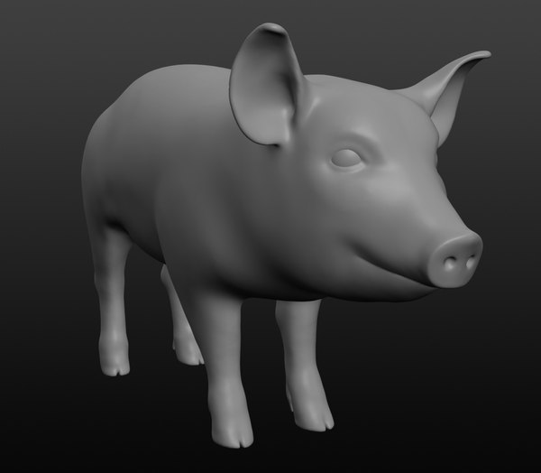 3D piggy base mesh model - TurboSquid 1412331