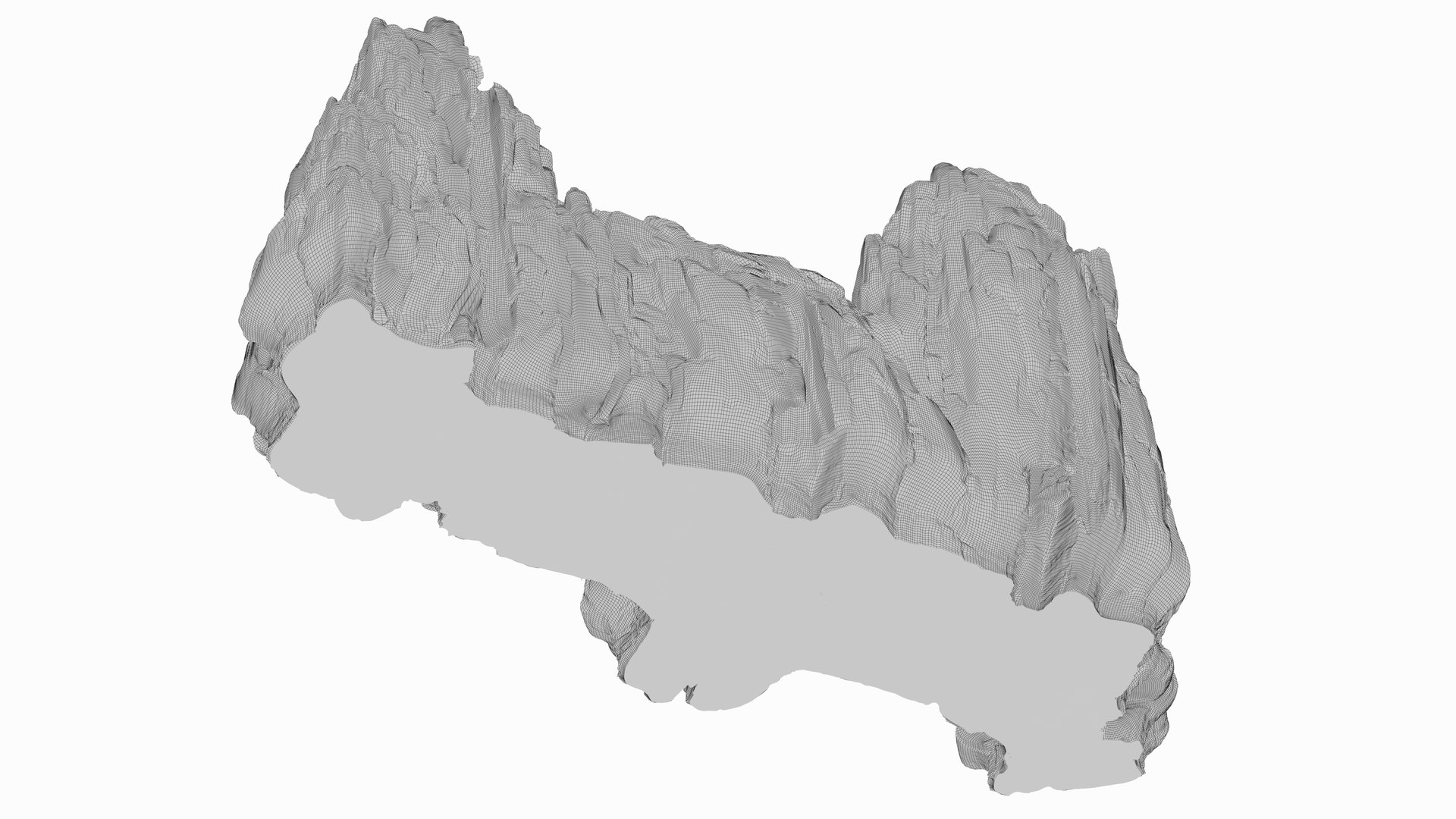 Granite Rock Island 06 model - TurboSquid 2178339