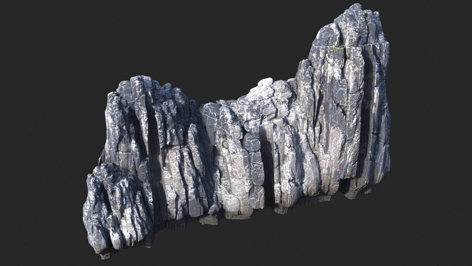 Granite Rock Island 06 model - TurboSquid 2178339