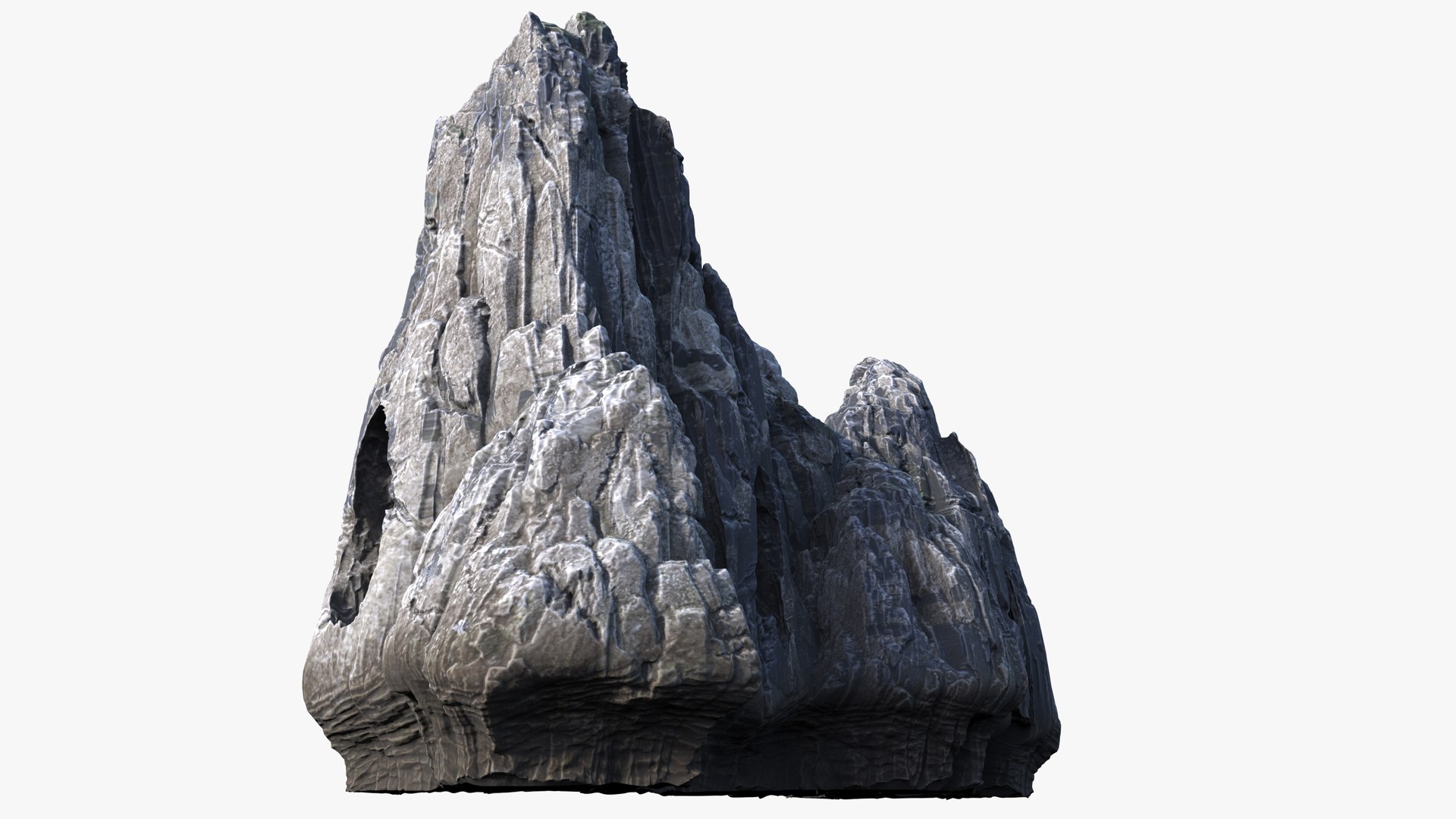 Granite Rock Island 06 model - TurboSquid 2178339