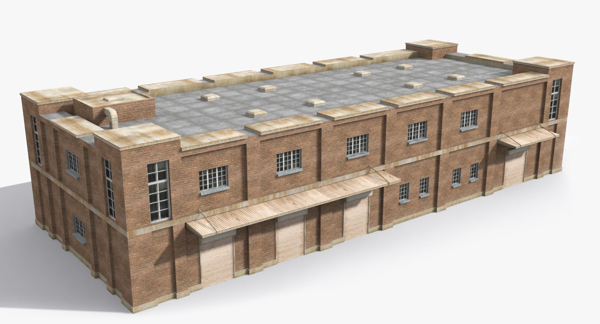 3D ready warehouse factory model - TurboSquid 1546726