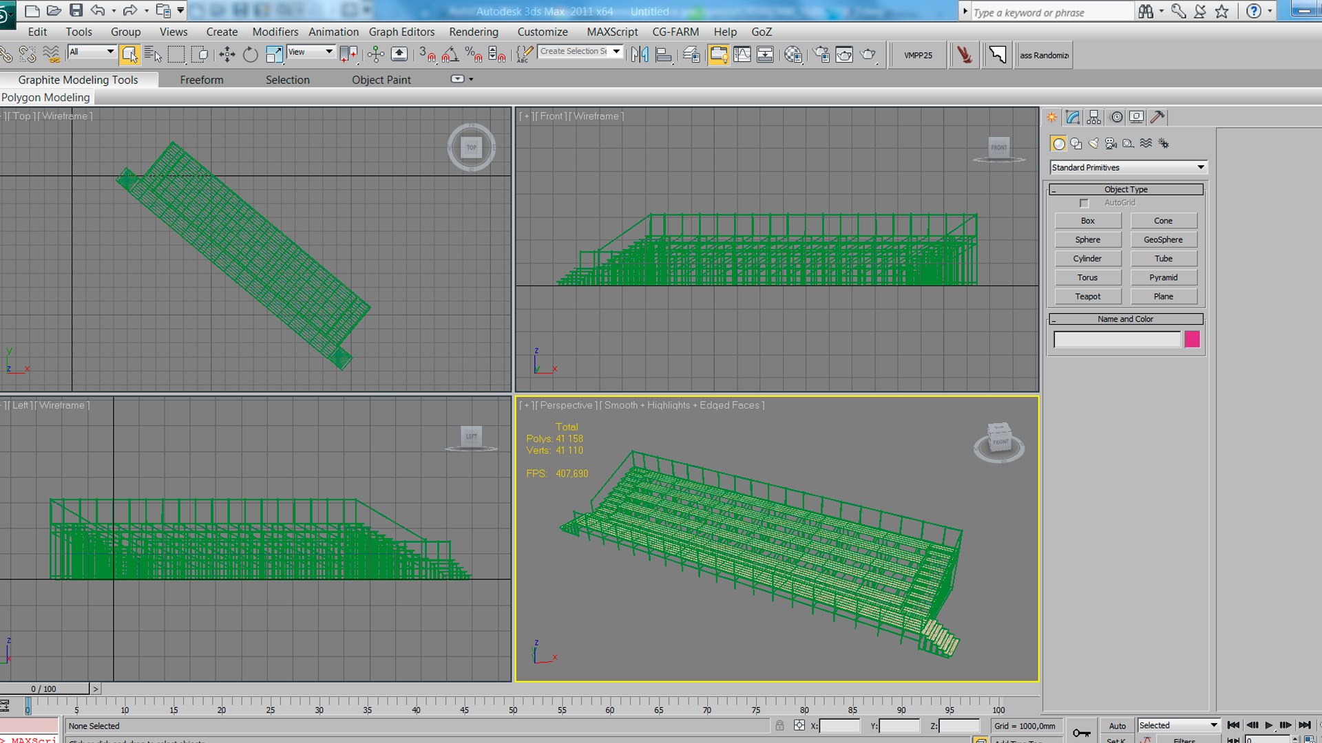 3d Bleachers Model
