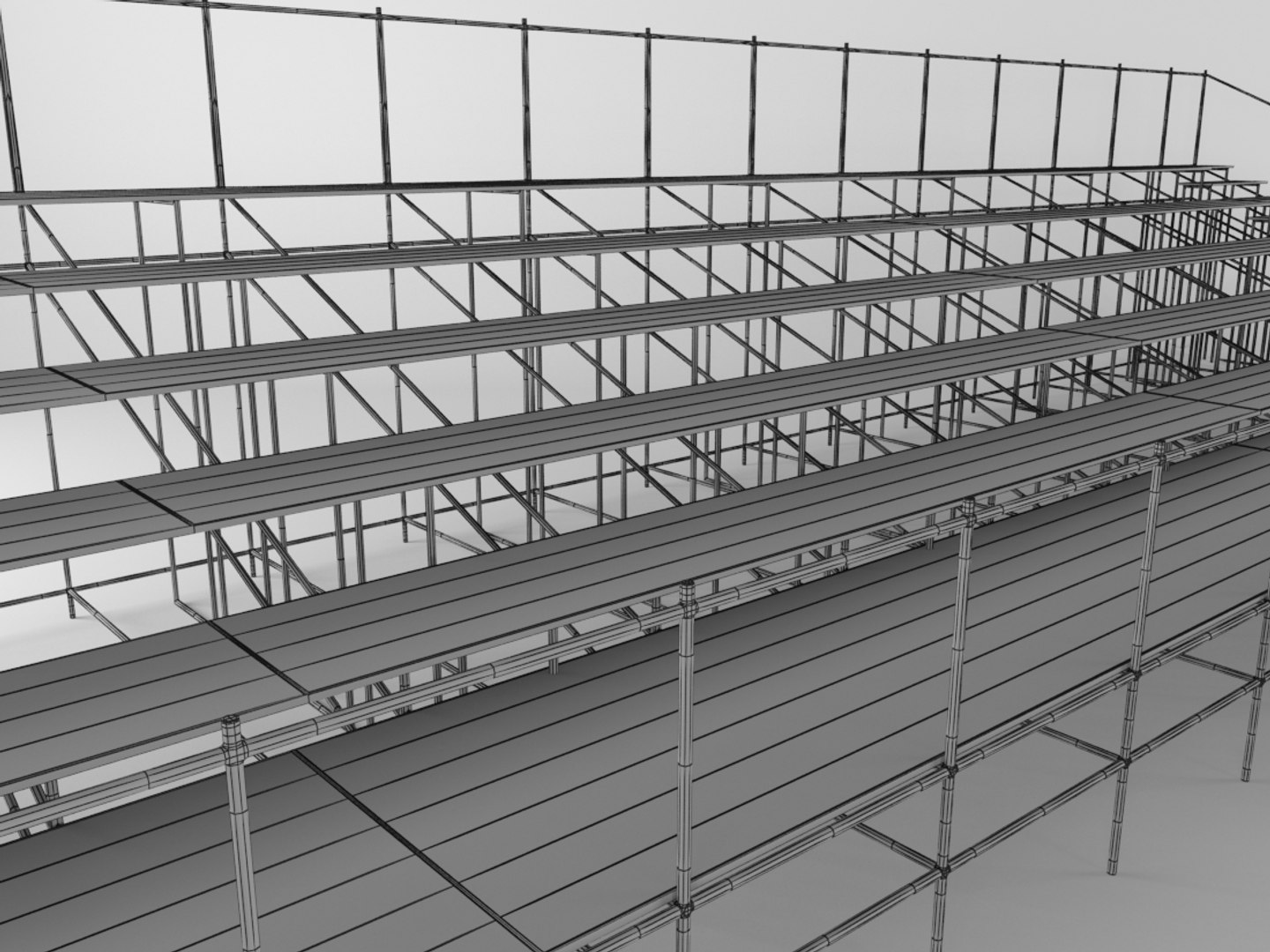 3d Bleachers Model
