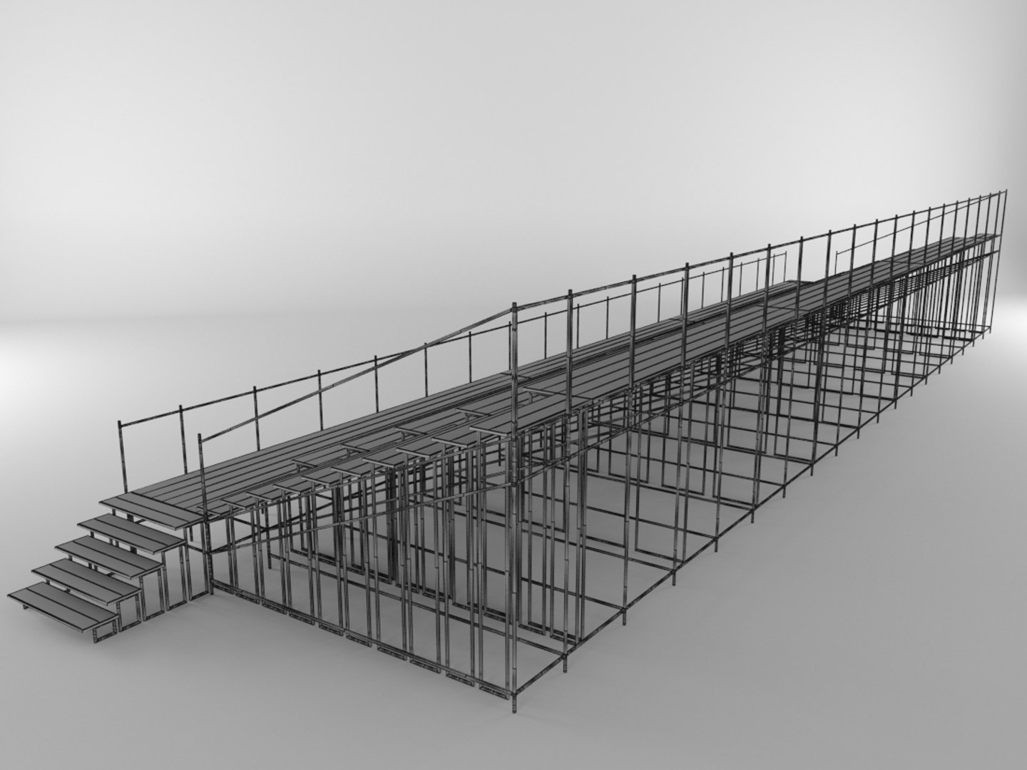 3d Bleachers Model