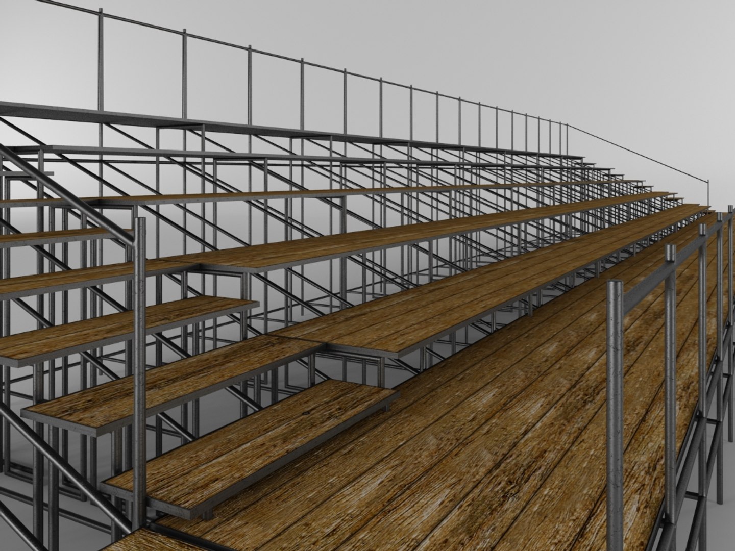 3d Bleachers Model