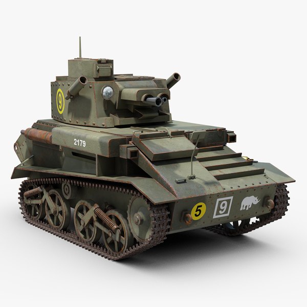 modelo 3d Tanque ligero Vickers Mk6 - TurboSquid 2353162