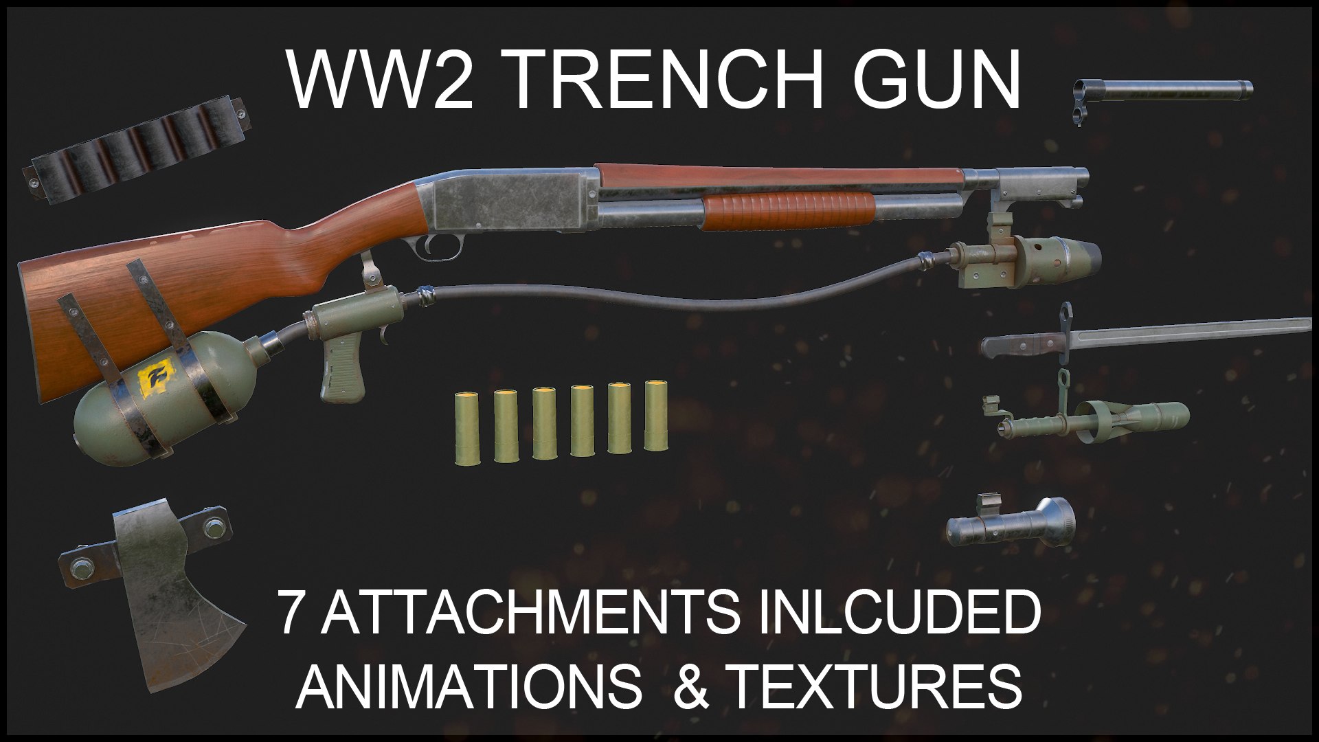 3D Model World War 2 Trench - TurboSquid 1442332