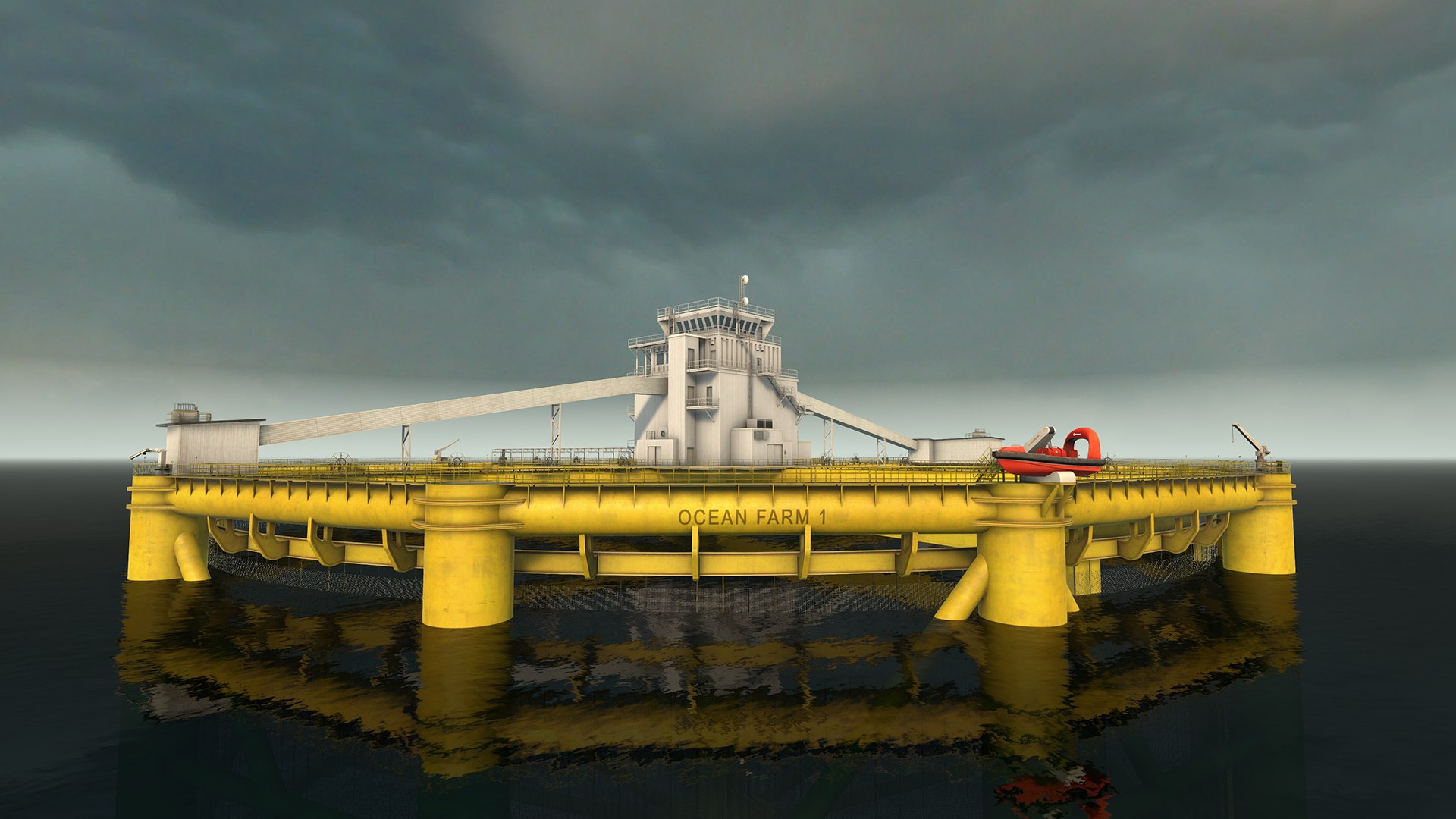 Real-time Offshore Fish Farm 3D - TurboSquid 1502246