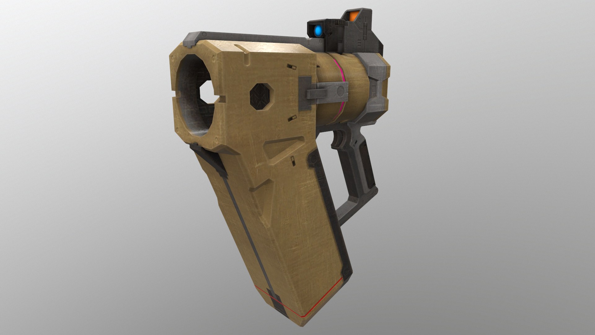 Trap Gun Level 1 3D Model - TurboSquid 2185682