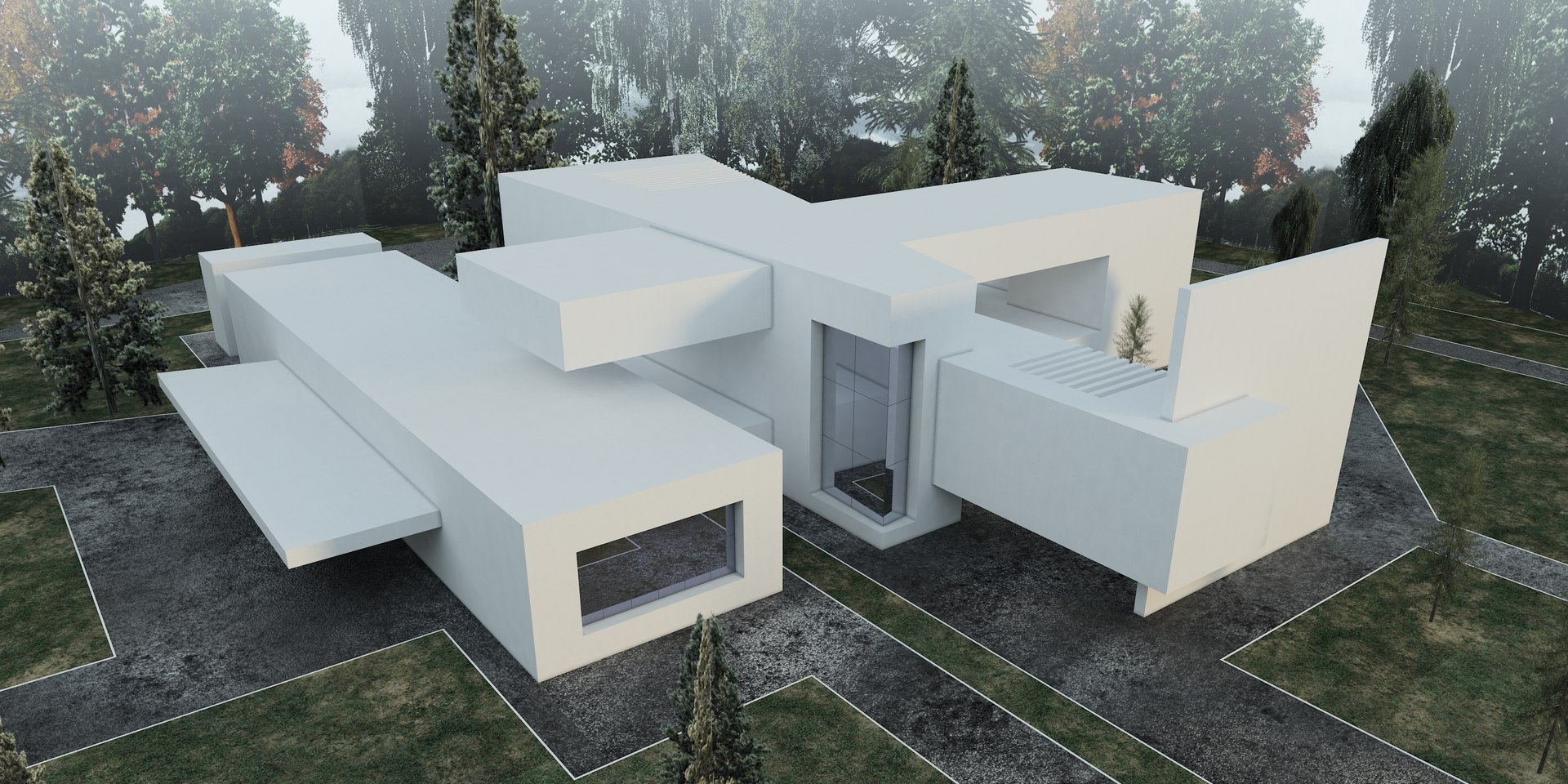 Modern House Model - TurboSquid 1342644