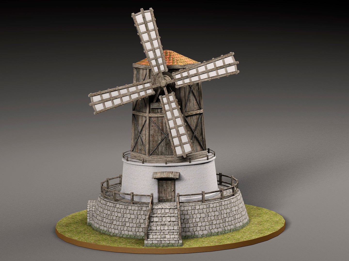 3D Model Old Windmill - TurboSquid 1285077