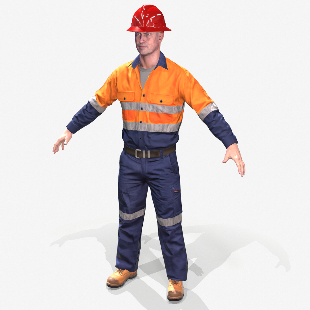 3D Mining Workman - TurboSquid 1704467