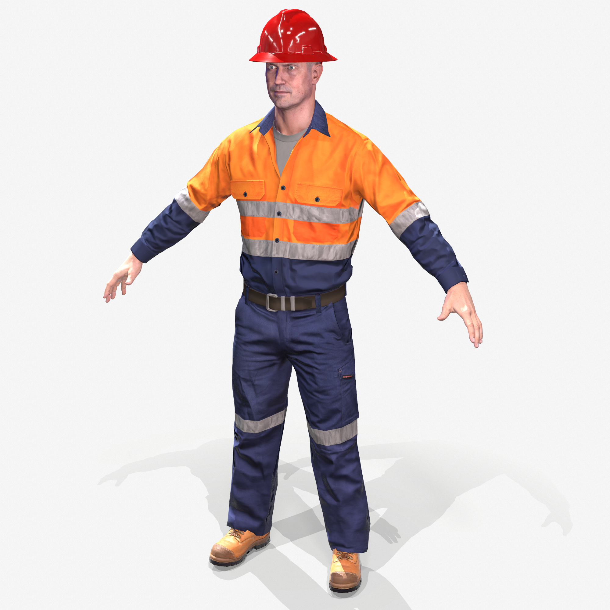 3D mining workman - TurboSquid 1704467