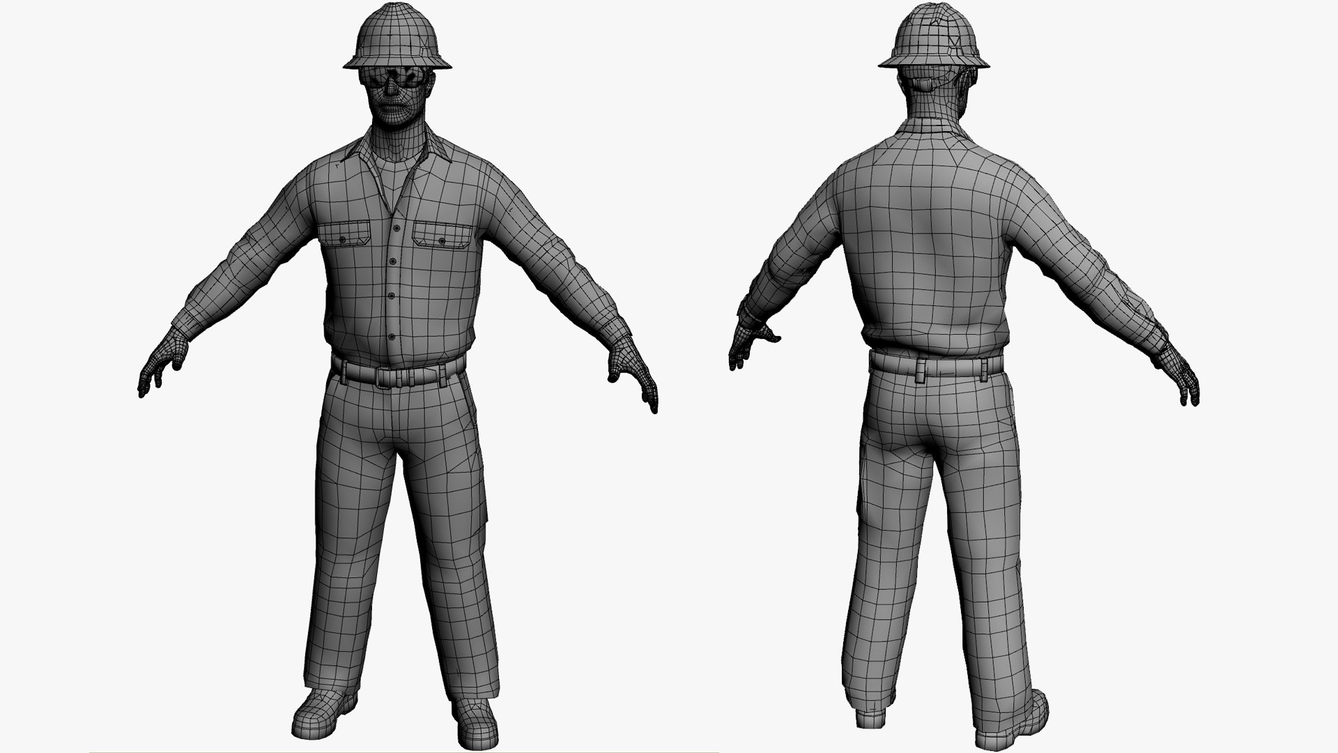 3D mining workman - TurboSquid 1704467