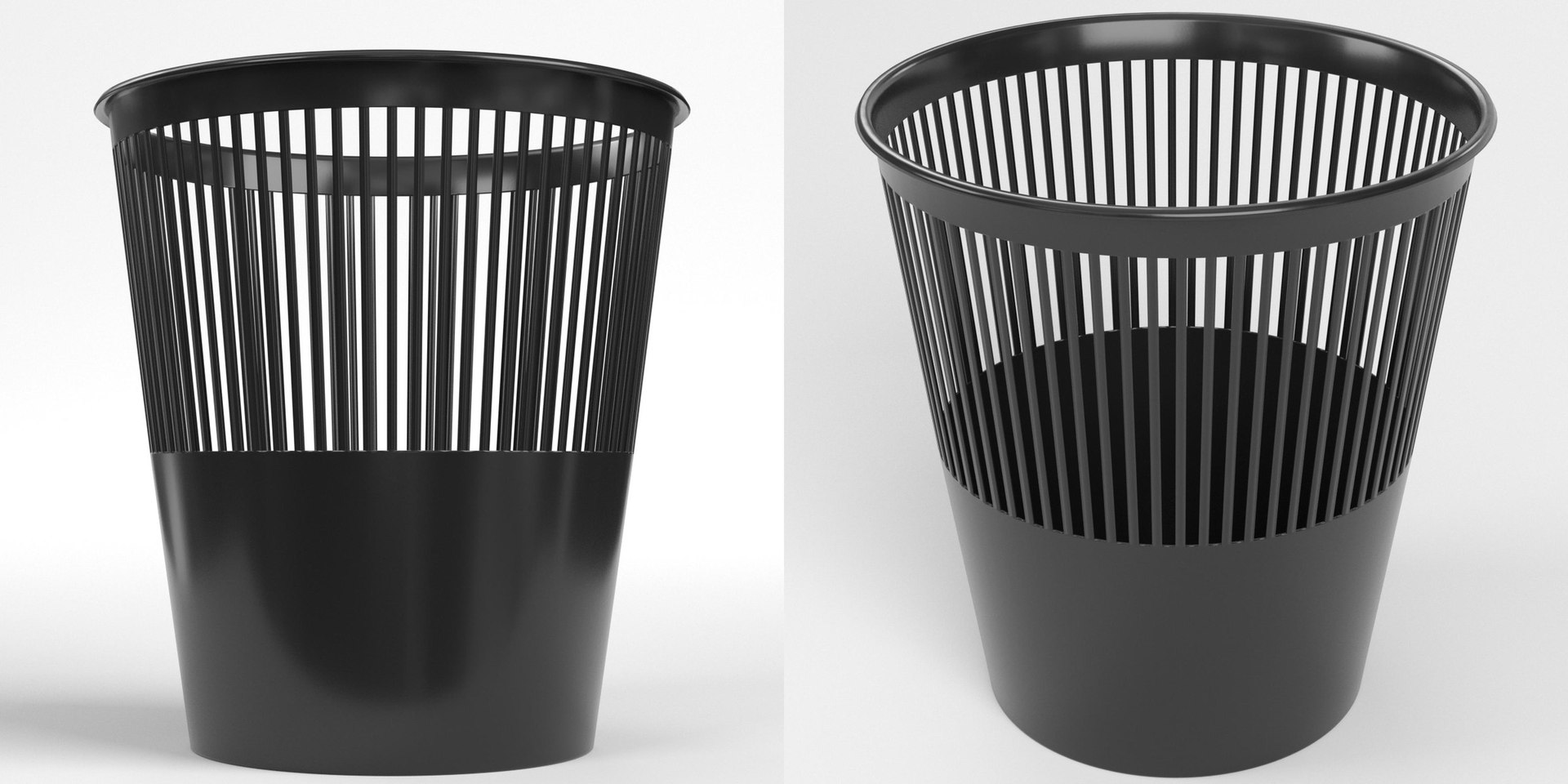 Perforated Plastic Trash Bin 2 3D Model - TurboSquid 2194026