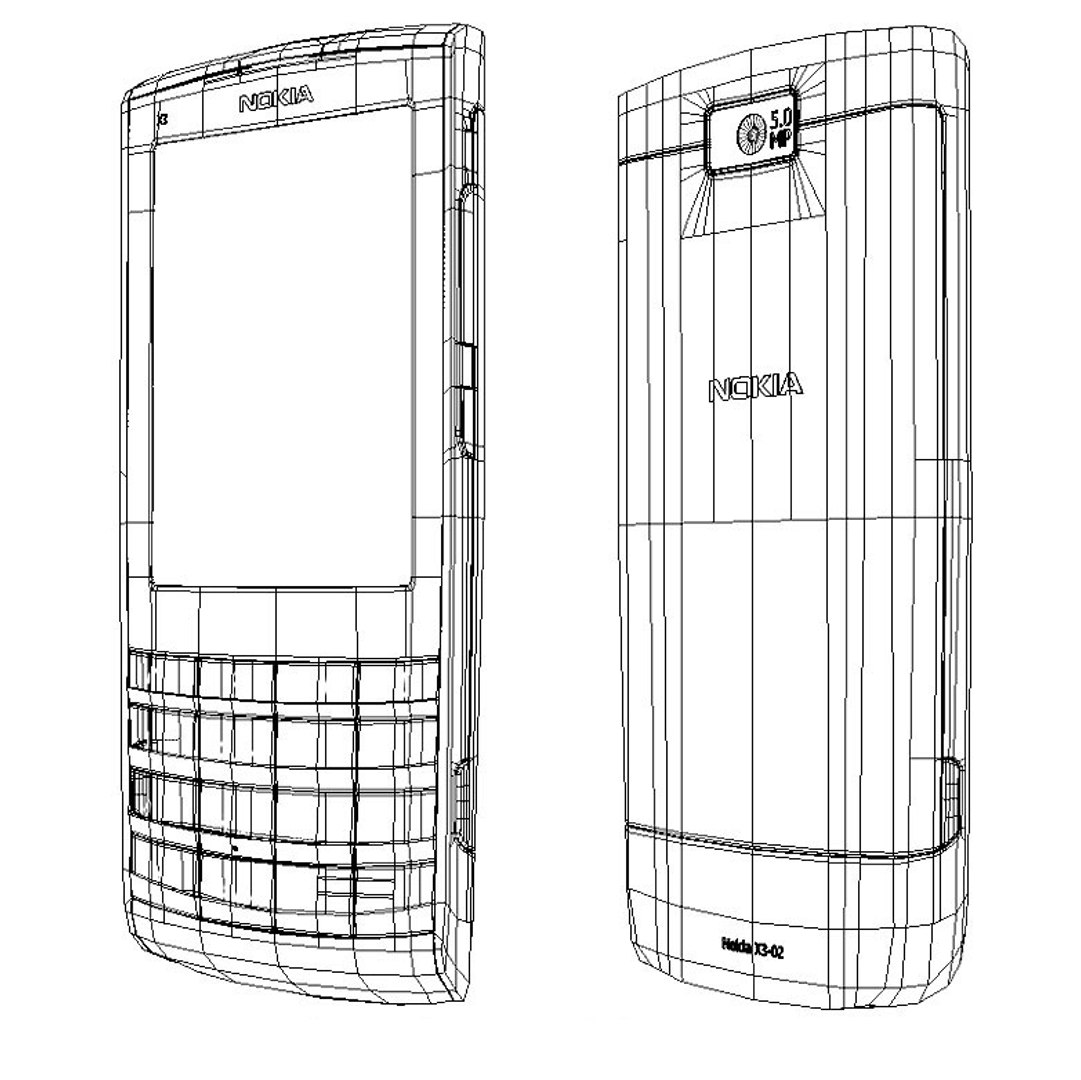 Nokia X3 Touch Type 3d Model