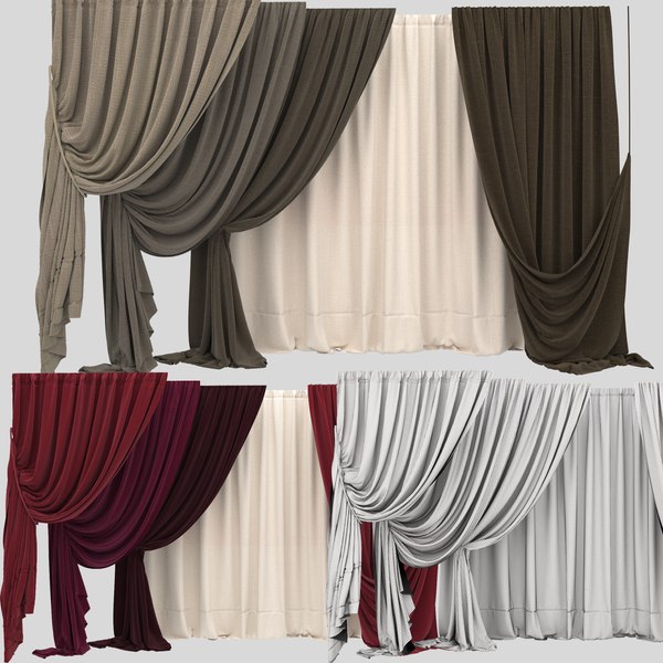 curtain 3d max