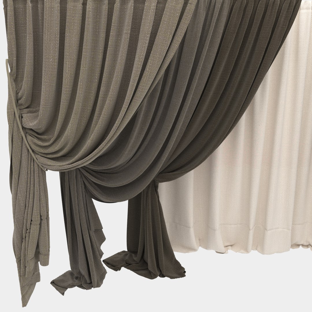 3d Model Of Curtain 10