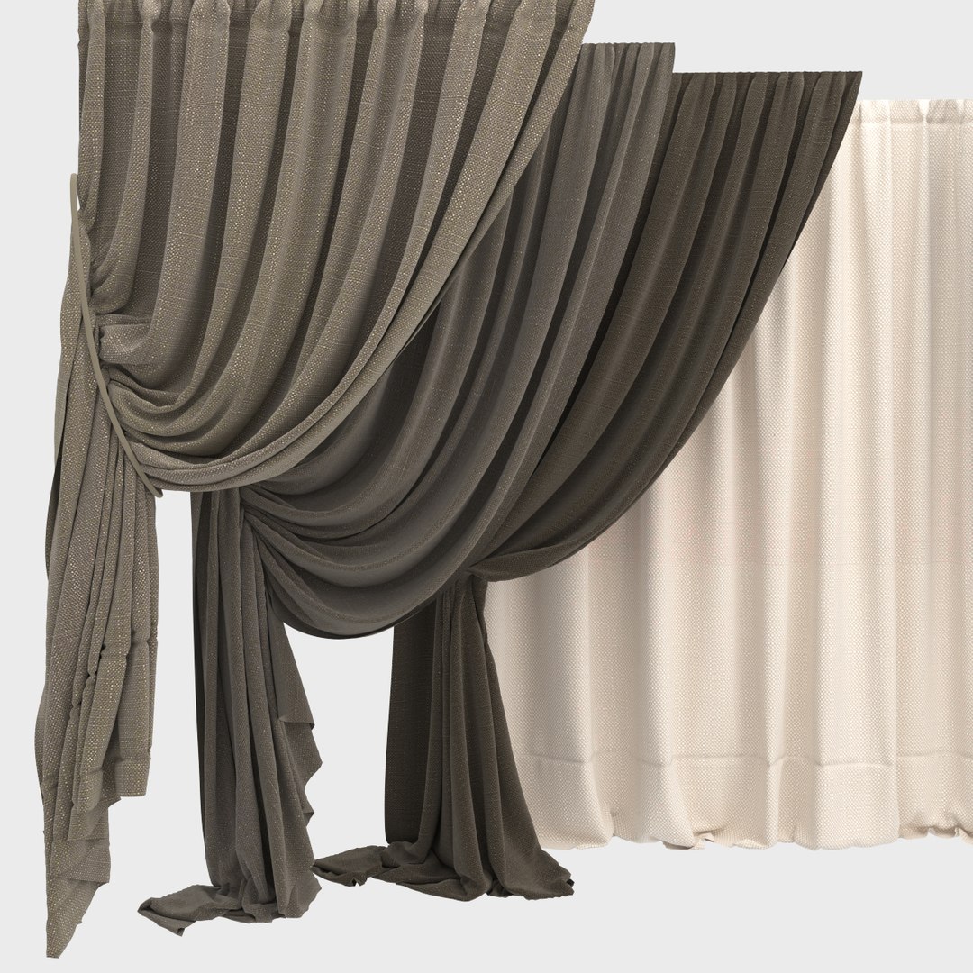 3d Model Of Curtain 10
