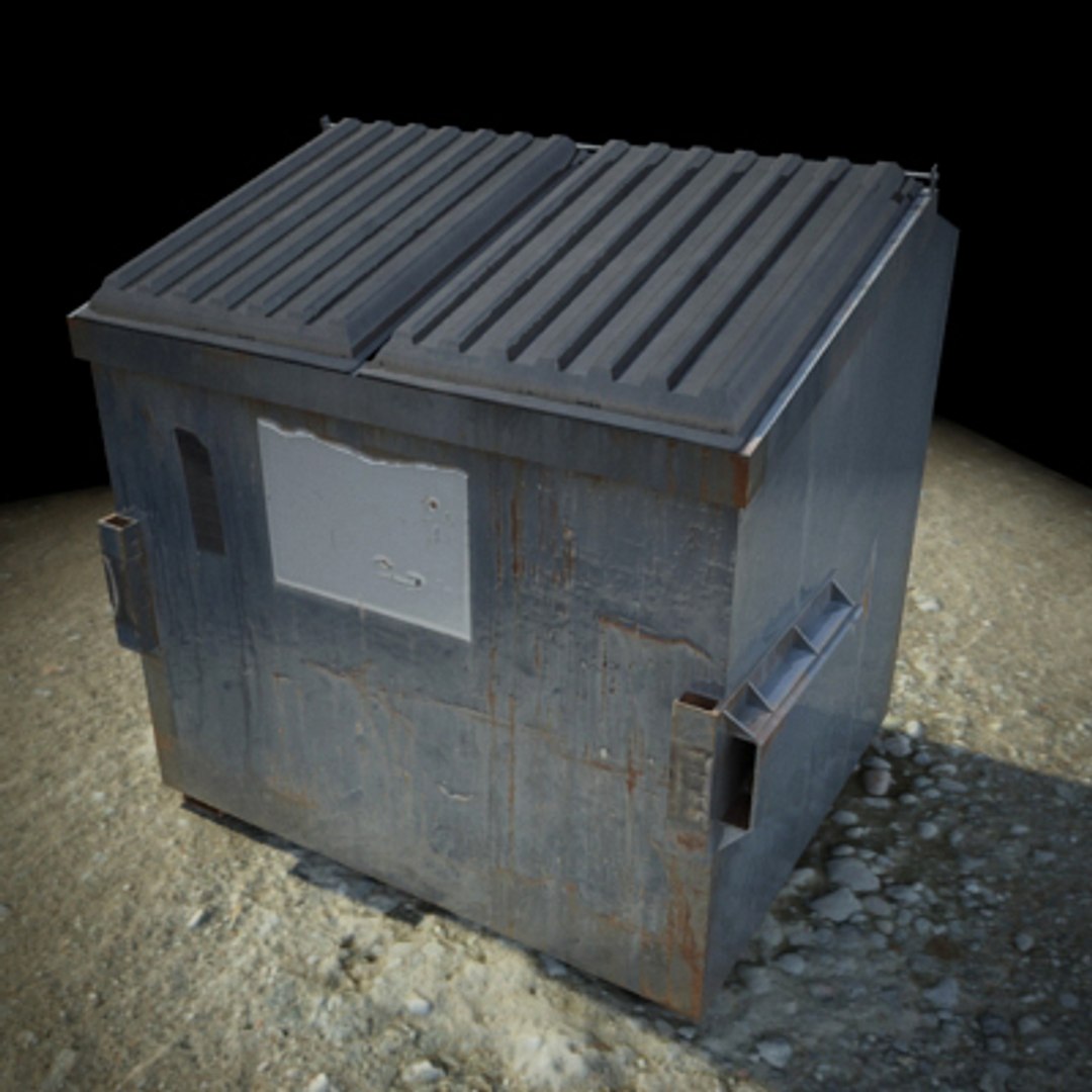 3d Model Garbage Dumpster Studios