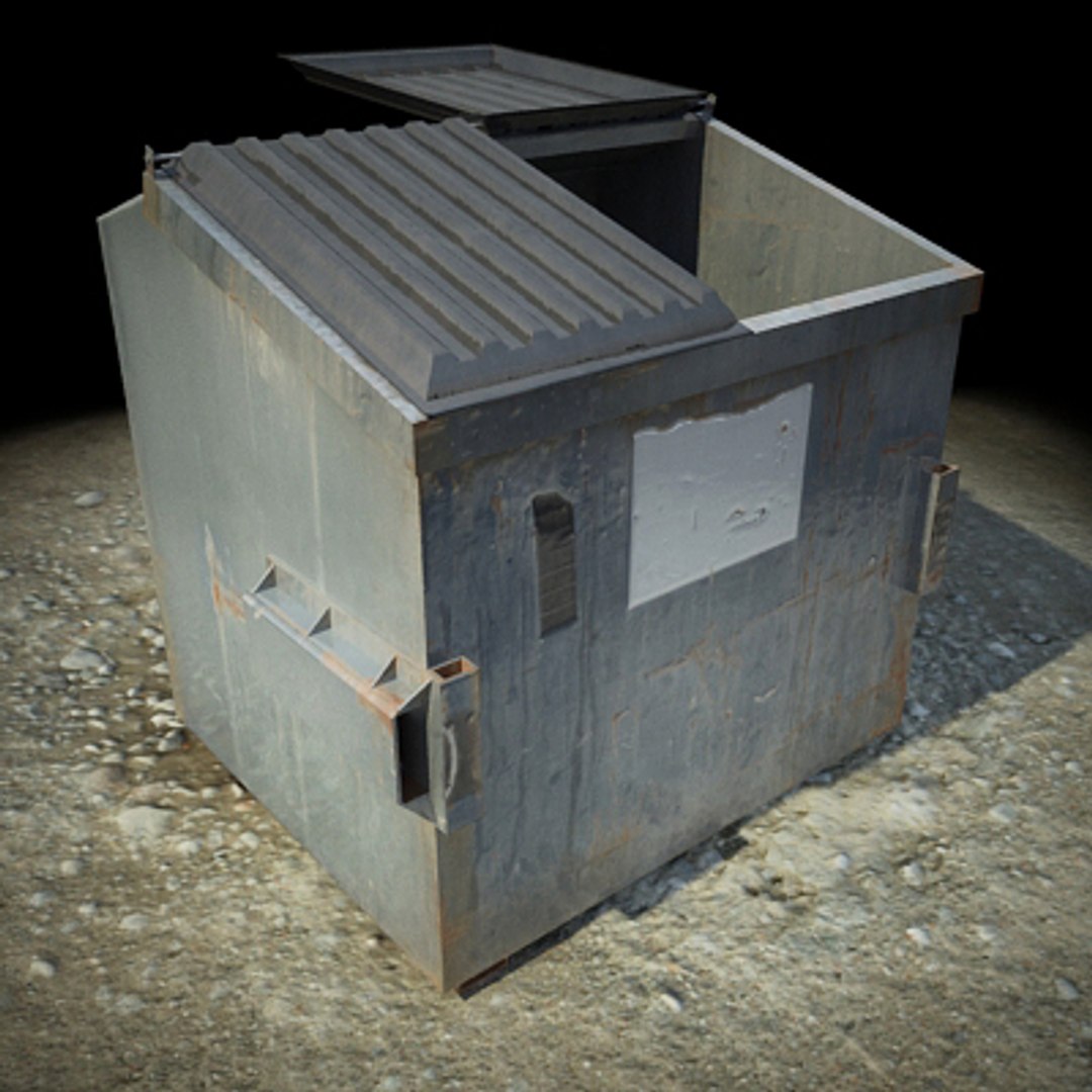 3d Model Garbage Dumpster Studios
