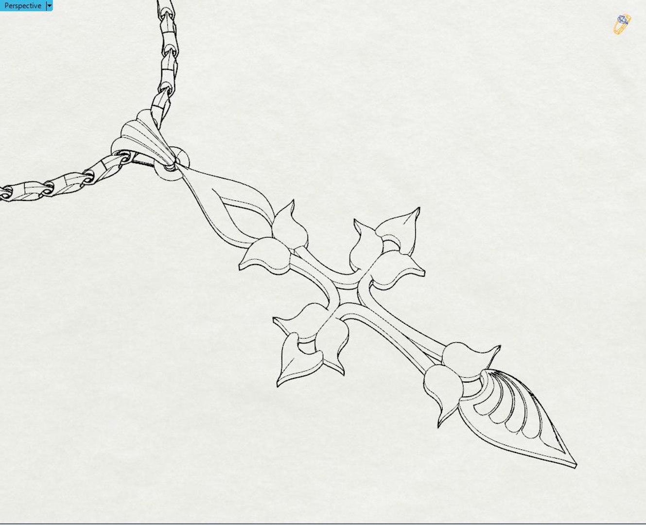 Beautiful Ornamental Cross 3D - TurboSquid 1490453
