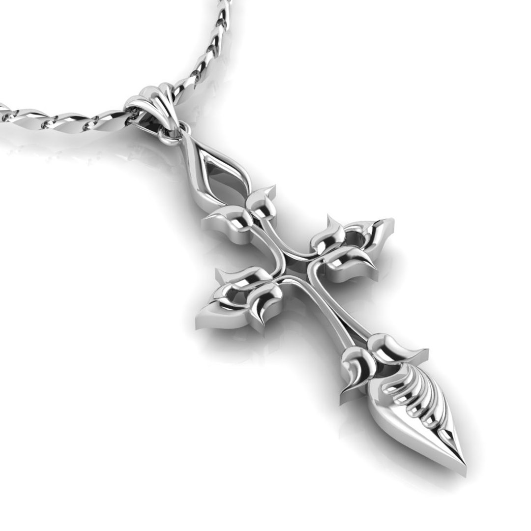 Beautiful Ornamental Cross 3D - TurboSquid 1490453