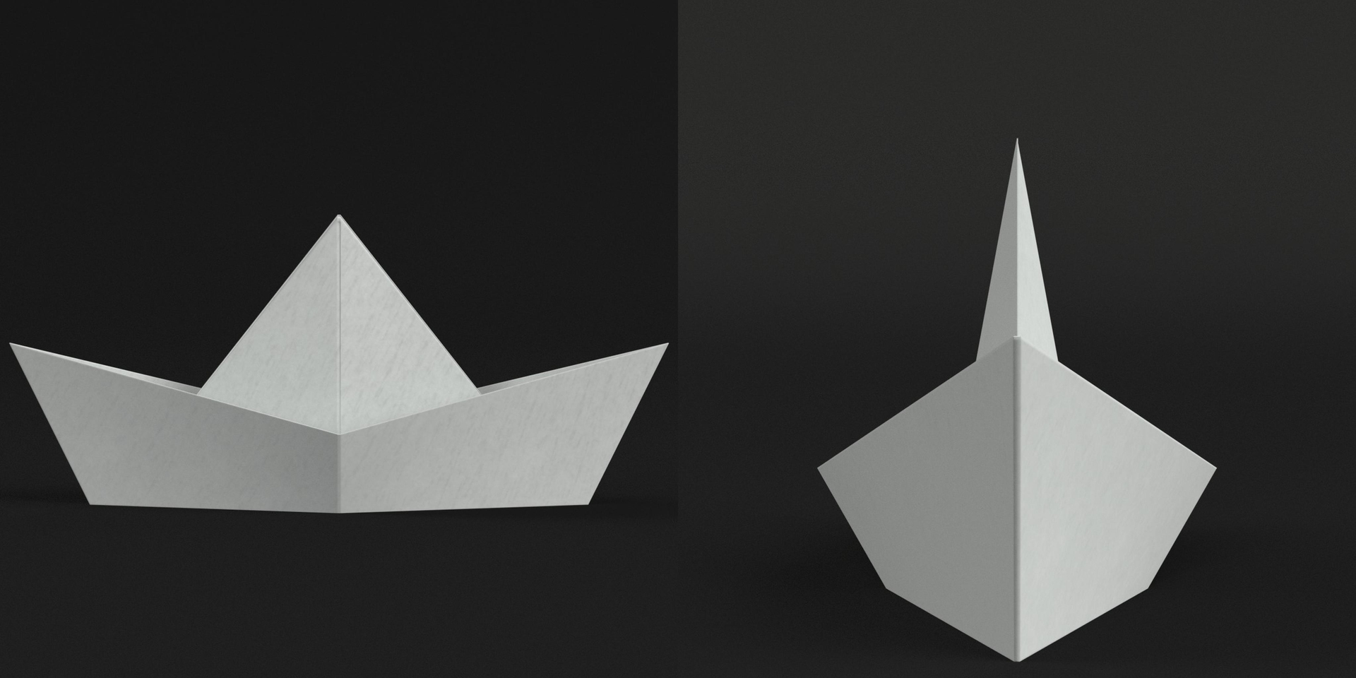 3D paper boat model - TurboSquid 1371587