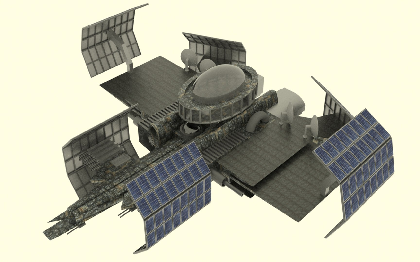 3D Model Zenit Spaceship Station - TurboSquid 1811742