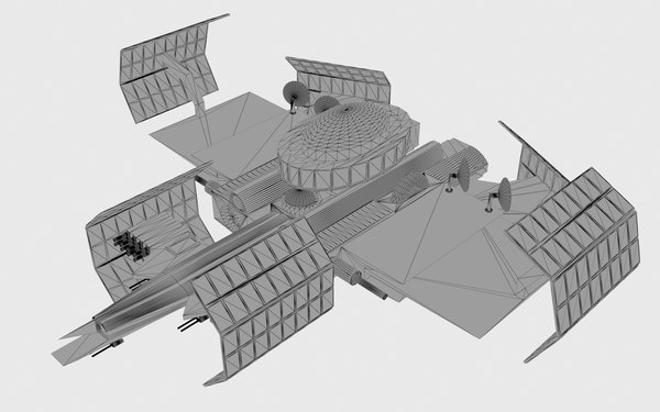 3D model Zenit Spaceship Station - TurboSquid 1811742