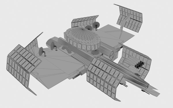 3D model Zenit Spaceship Station - TurboSquid 1811742