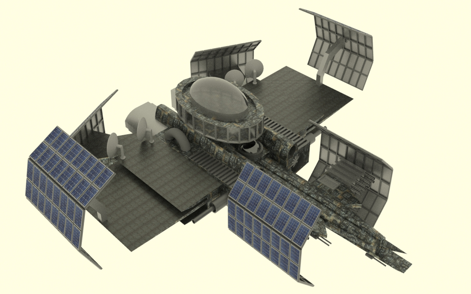 3D model Zenit Spaceship Station - TurboSquid 1811742