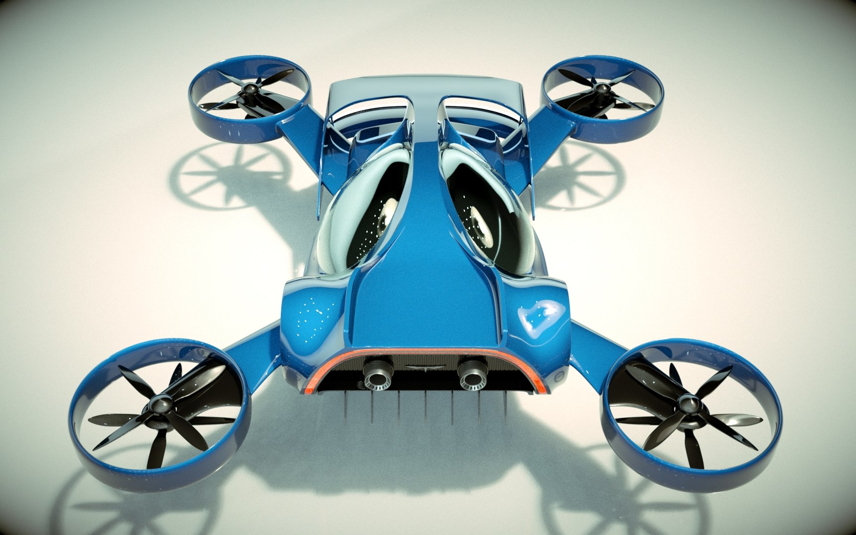 3D car copter model - TurboSquid 1557928