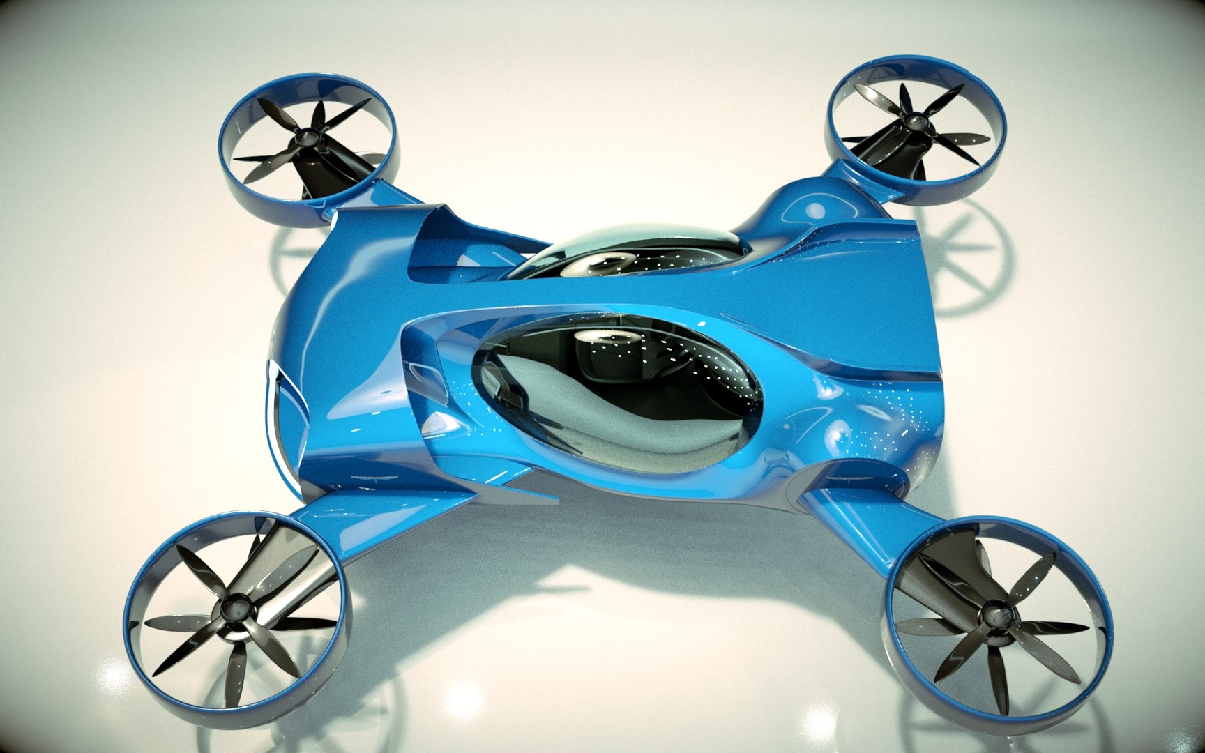 3D car copter model - TurboSquid 1557928