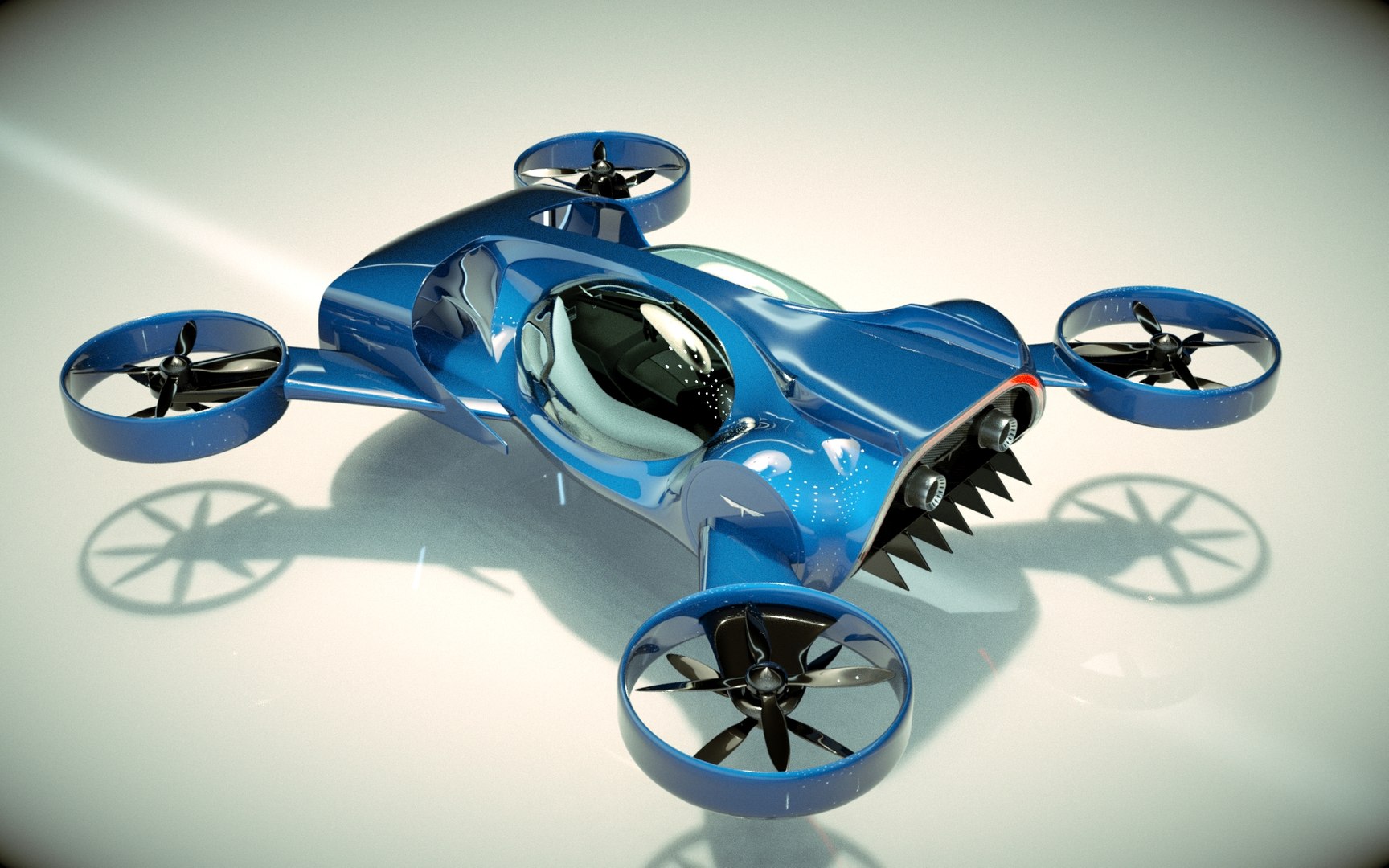 3D car copter model - TurboSquid 1557928