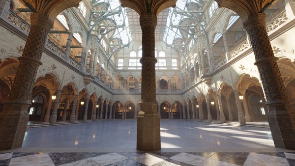 Grand Gothic Hall 3D - TurboSquid 1982641