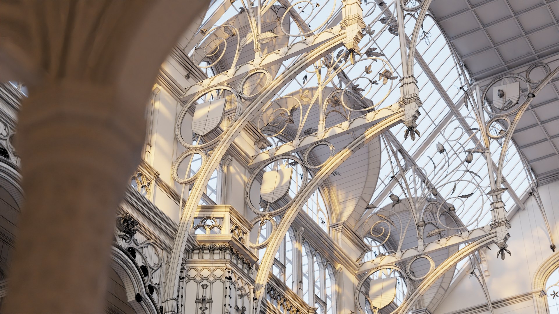 Grand Gothic Hall 3D - TurboSquid 1982641