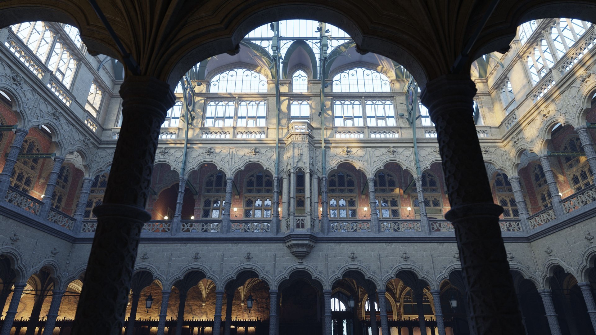 Grand Gothic Hall 3D - TurboSquid 1982641