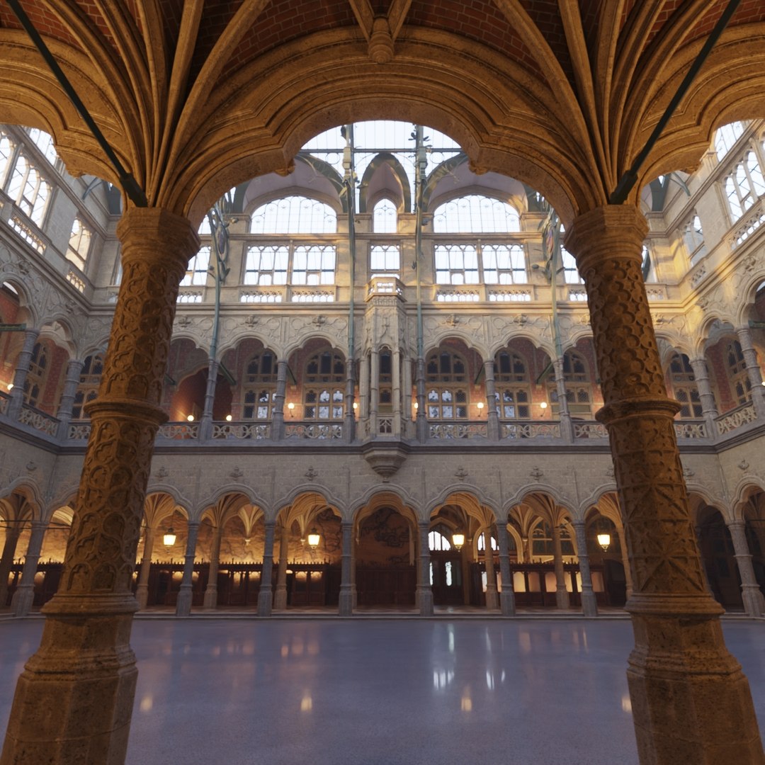 Grand Gothic Hall 3D - TurboSquid 1982641