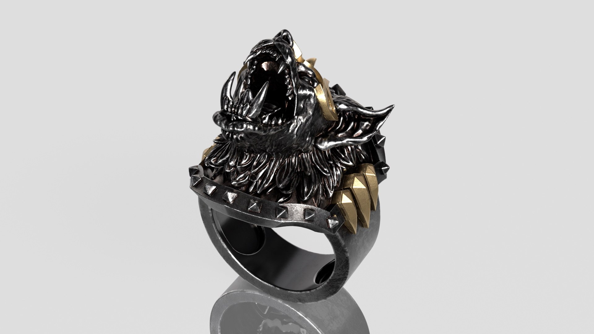 Armored Bat Ring 3D Model - TurboSquid 2278582
