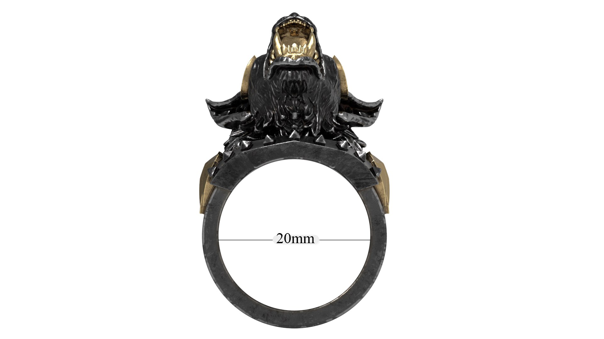 Armored Bat Ring 3D Model - TurboSquid 2278582